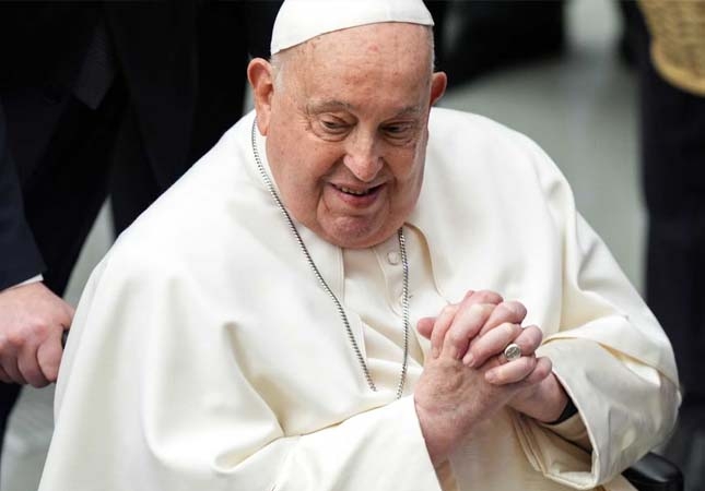 Diocese of Saginaw | Pope in wheel chair